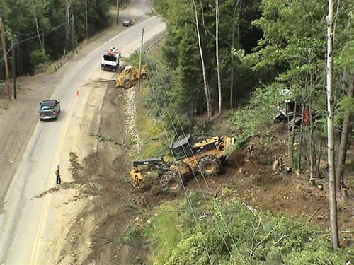 Phillips, ME roadside clearing job for DOT